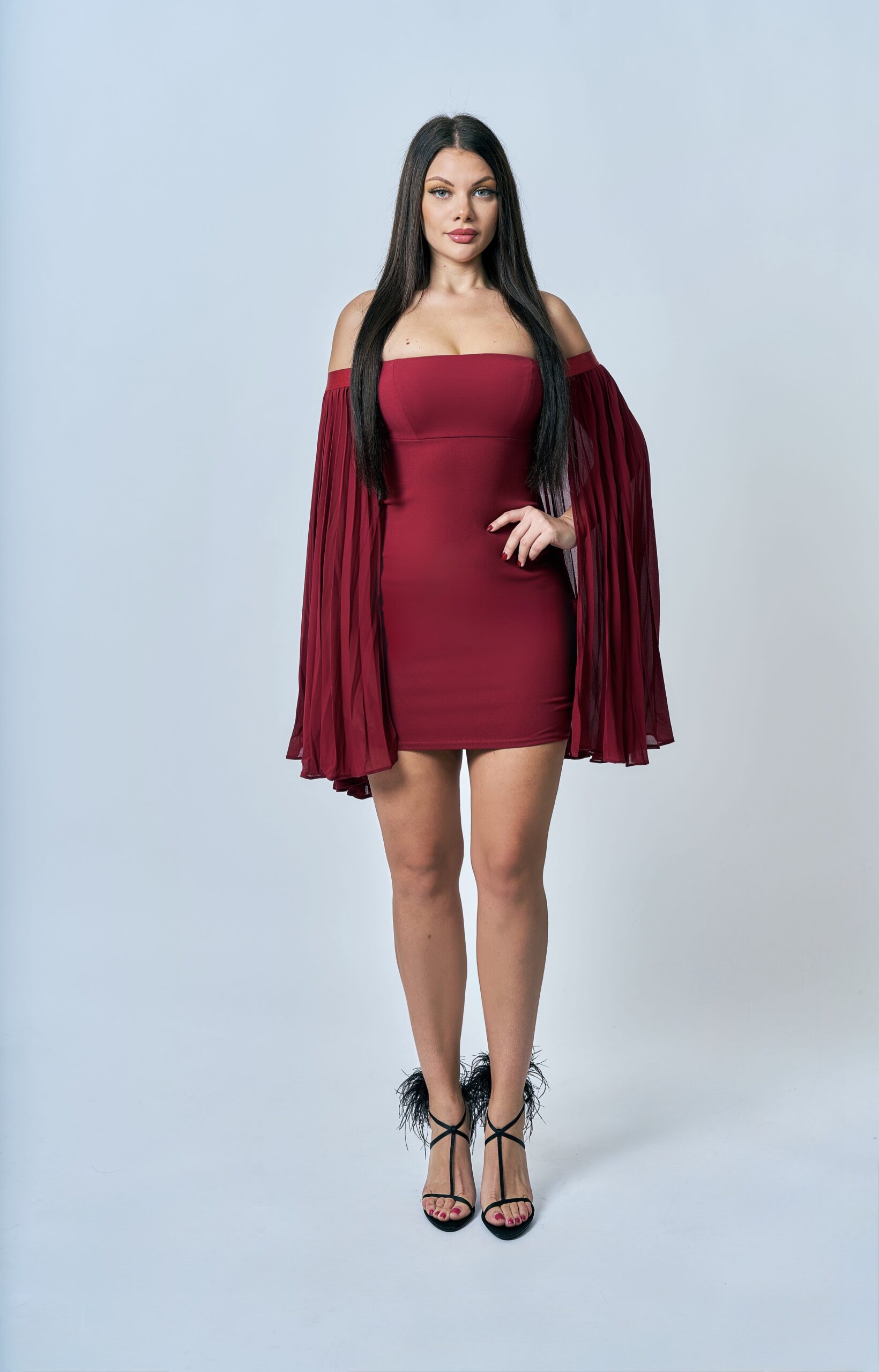 Chiffon Cape Mini Dress – Noyre London